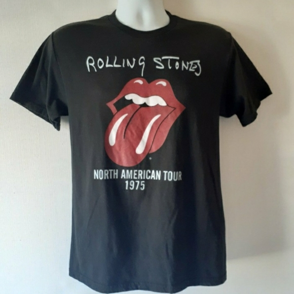 the Rolling Stones | Shirts | The Rolling Stones Mens Black Short Sleeve Graphic Tshirt Size M ...